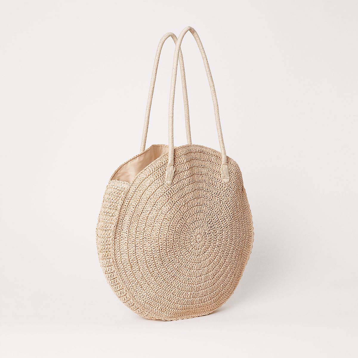 Nop Avenue Theme. Round Straw Bag