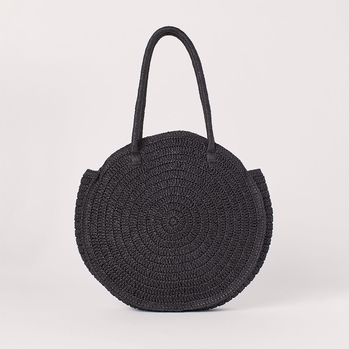 Nop Avenue Theme. Round Straw Bag